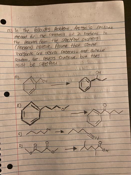 Solved 13) in the following problems, design a realistic | Chegg.com