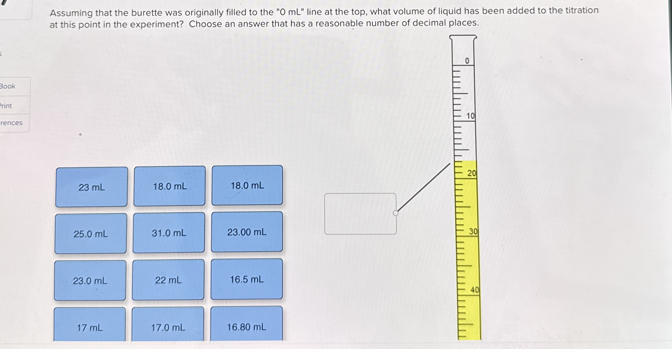 Solved Assuming that the burette was originally filled to | Chegg.com