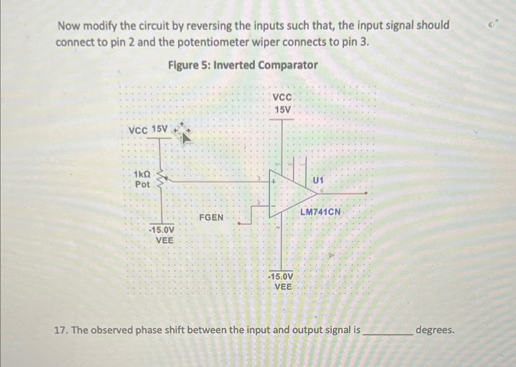 Now modify the circuit by reversing the inputs such | Chegg.com