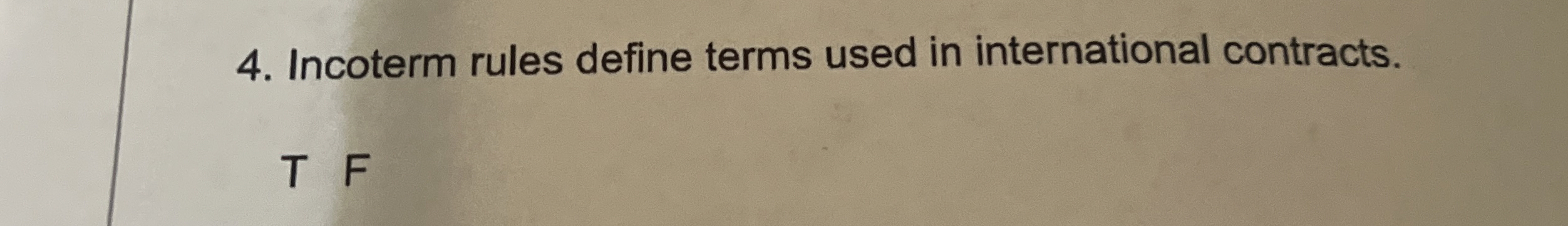 Solved Incoterm rules define terms used in international | Chegg.com