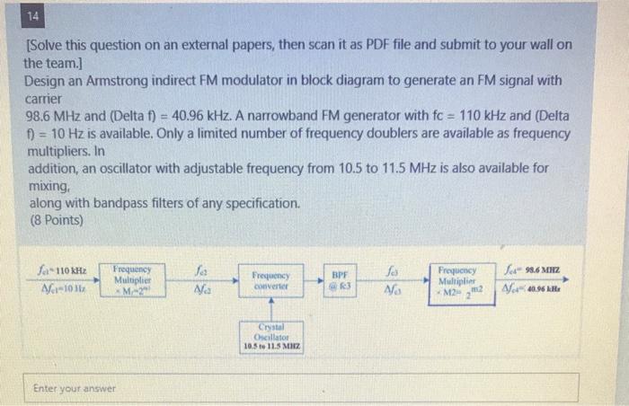 Solved 14 [Solve this question on an external papers, then | Chegg.com