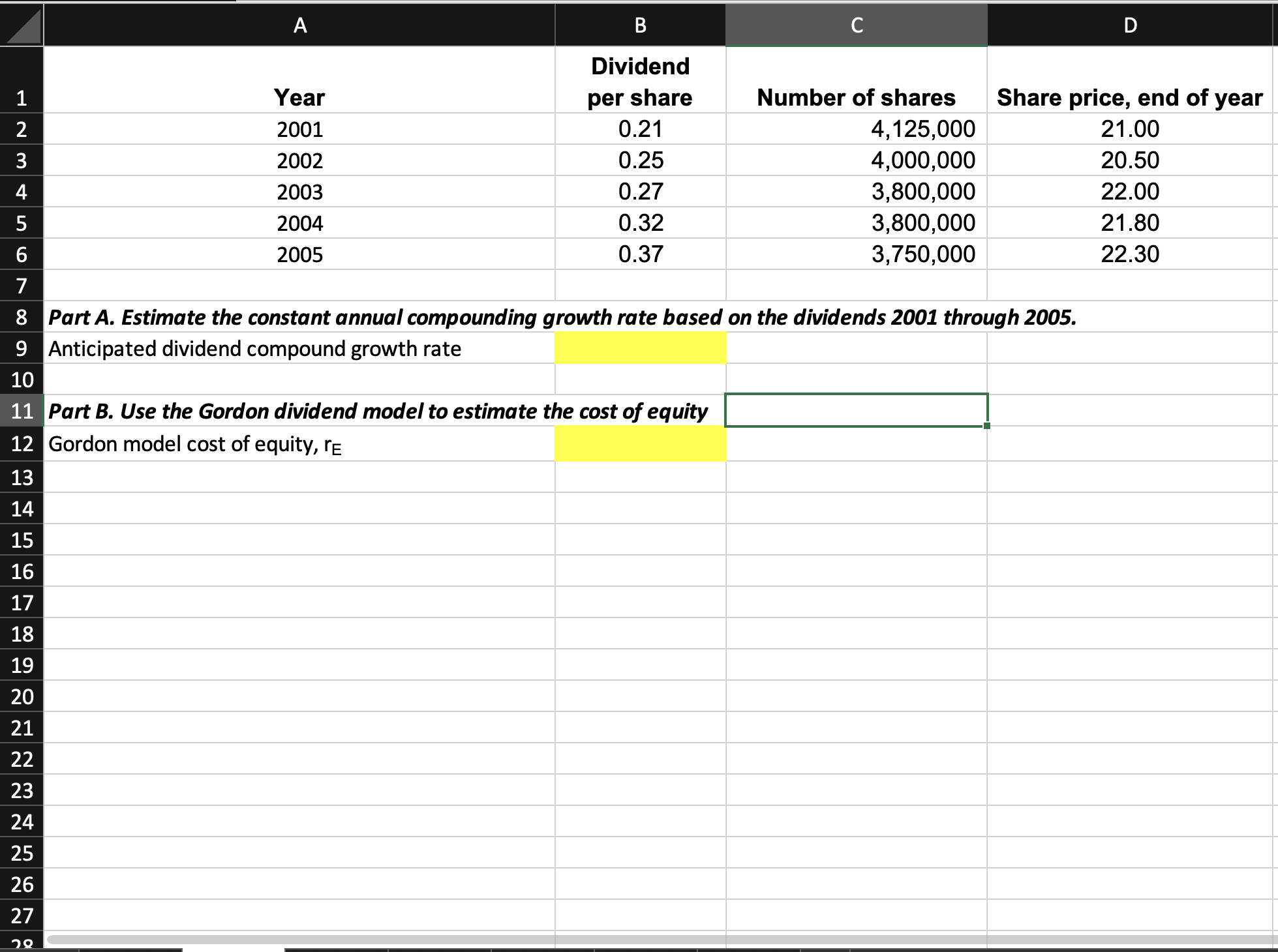 Solved Please review and solve this question using excel | Chegg.com