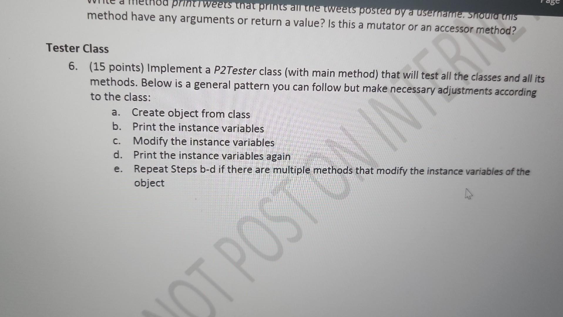 Solved Provide a constructor with no parameters and sets the | Chegg.com