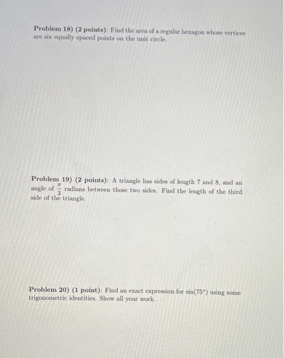 Solved Problem 16) (2 points): Suppose 2π