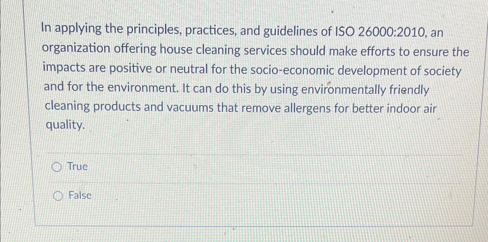 Solved In applying the principles, practices, and guidelines | Chegg.com
