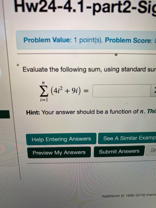 Solved Hw24-4.1-part2-Sig Problem Value: 1 point(s). Problem | Chegg.com