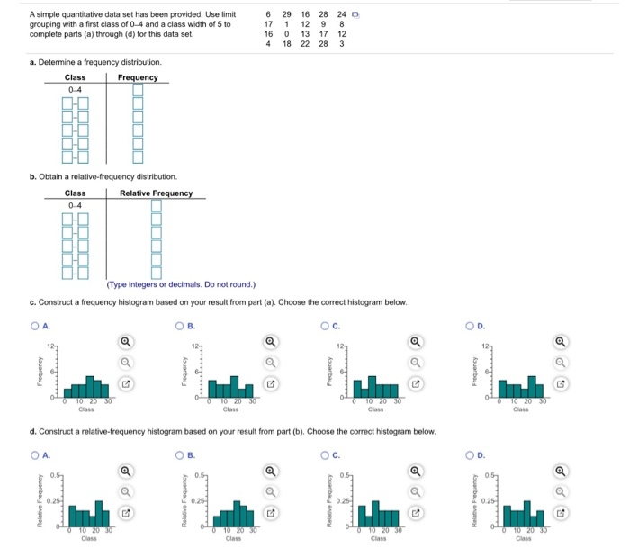 Solved 0102030 A simple quantitative data set has been | Chegg.com