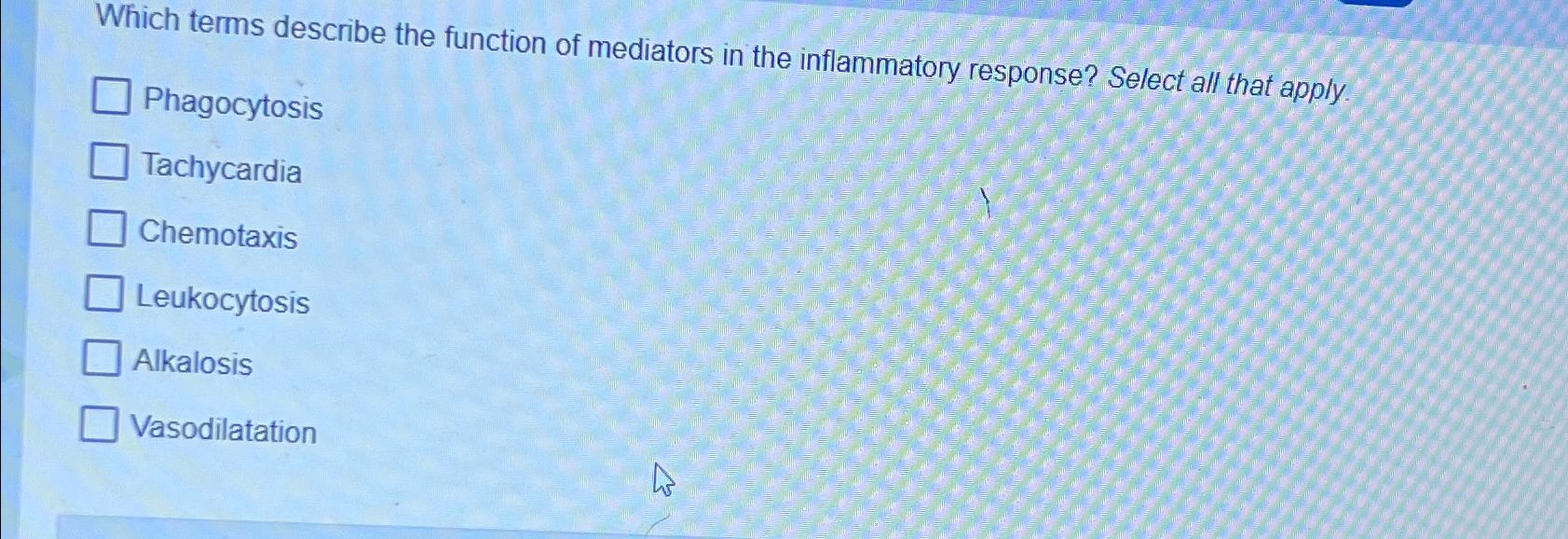 Solved Which terms describe the function of mediators in the | Chegg.com