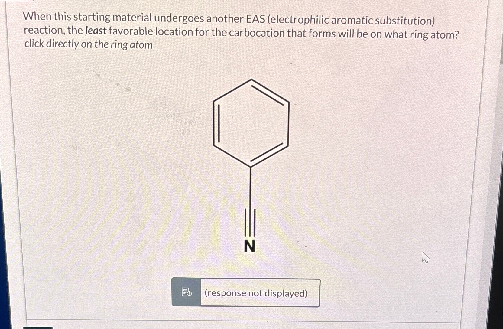 Solved When this starting material undergoes another EAS | Chegg.com