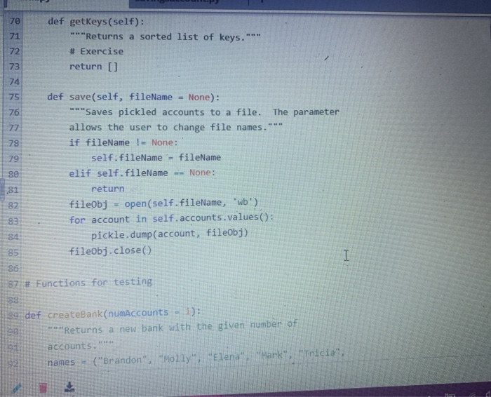 Solved Programming Exercise 9.3 | Instructions The str | Chegg.com