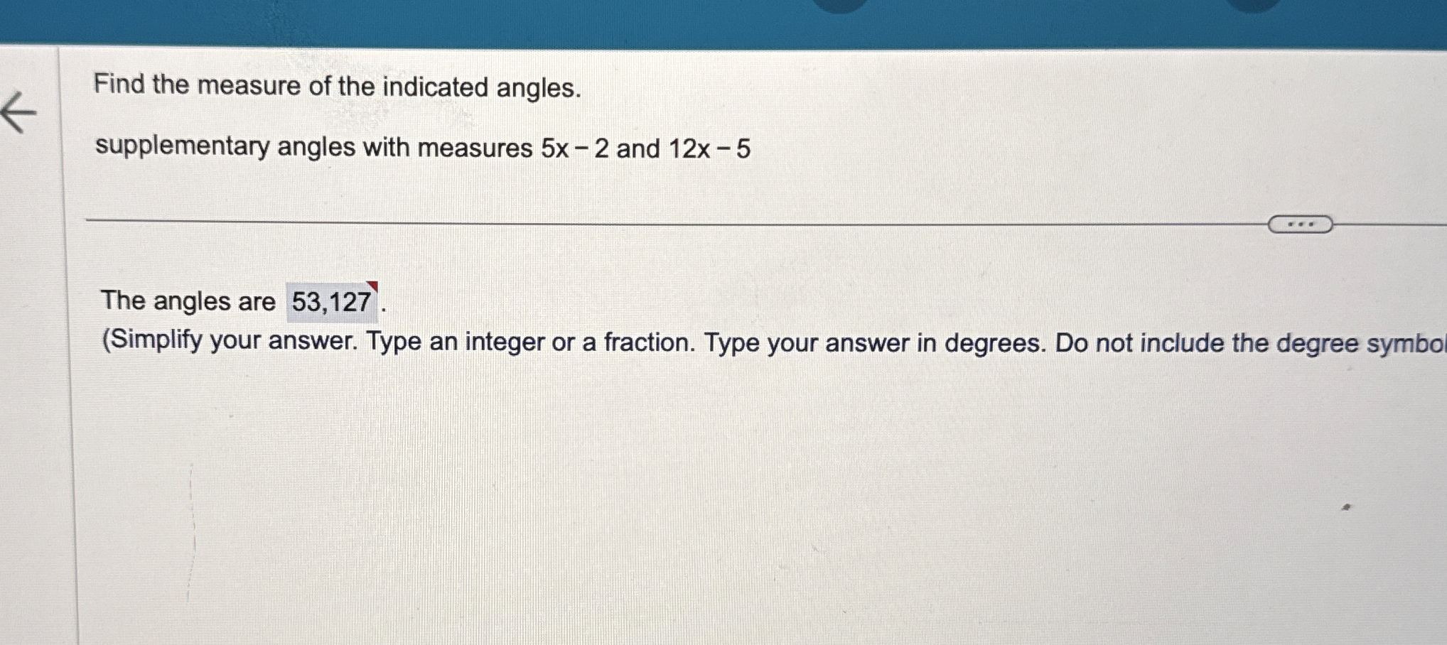 Solved Find the measure of the indicated | Chegg.com