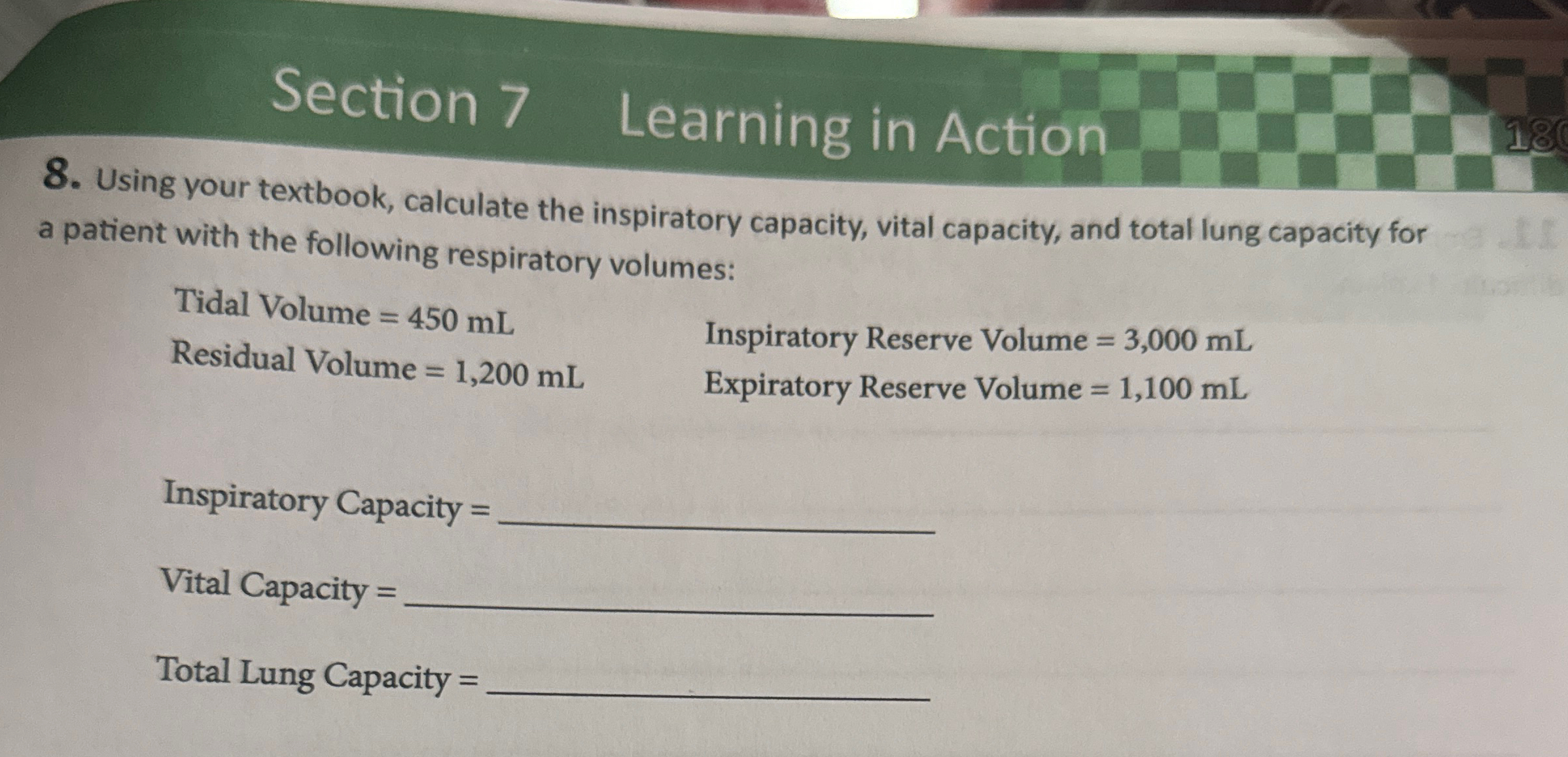 Solved Section 7Learning in Action8. ﻿Using your textbook, | Chegg.com