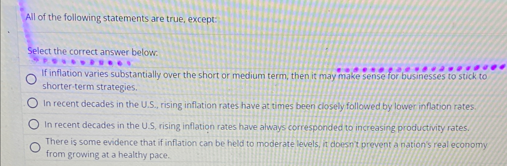 Solved All of the following statements are true, | Chegg.com