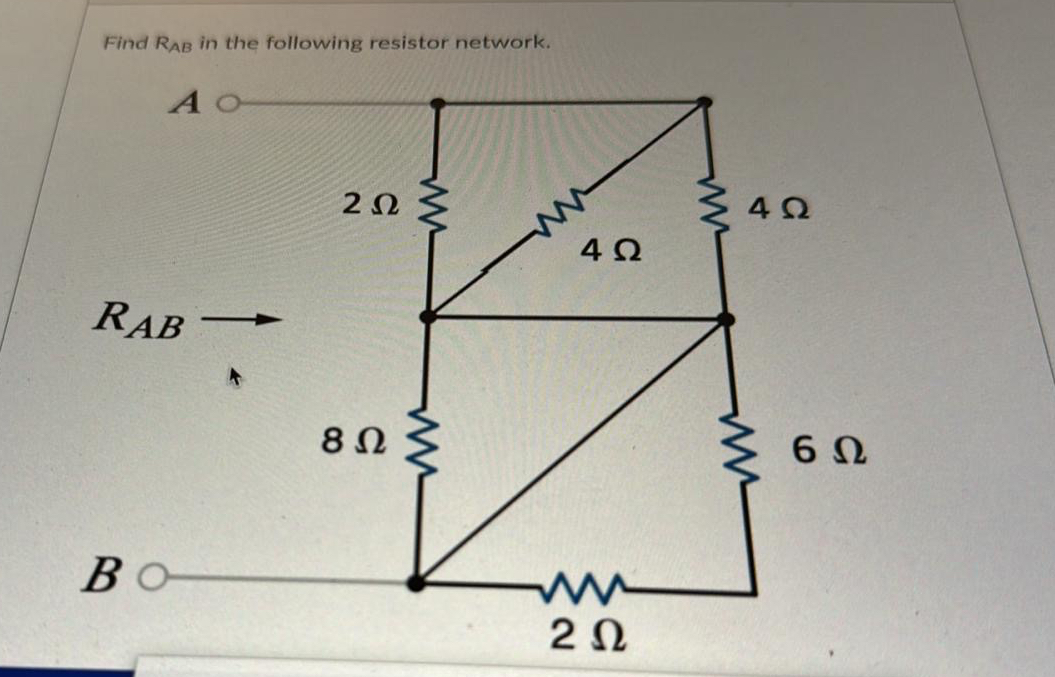 Solved Find RAB ﻿in the following resistor network.10. | Chegg.com