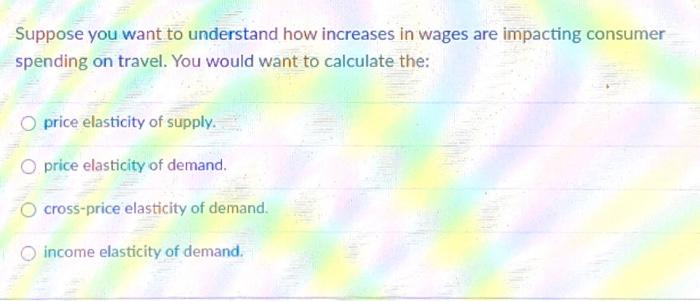 Solved Match each elasticity with its definition. | Chegg.com