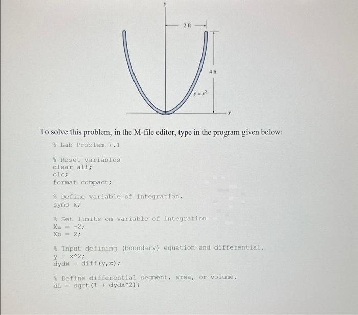 Solved To solve this problem, in the M-file editor, type in | Chegg.com
