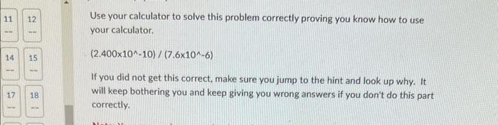 Solved Use your calculator to solve this problem correctly | Chegg.com