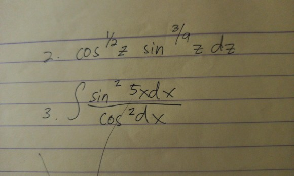 Solved use integration of product im sin and cos, also use | Chegg.com