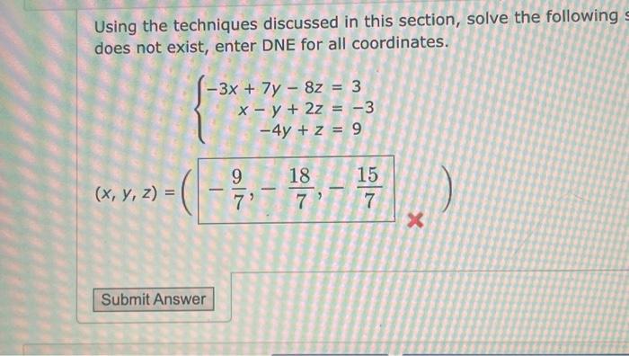 Solved Using the techniques discussed in this section, solve | Chegg.com