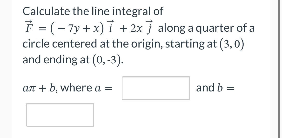 Solved Calculate the line integral of | Chegg.com