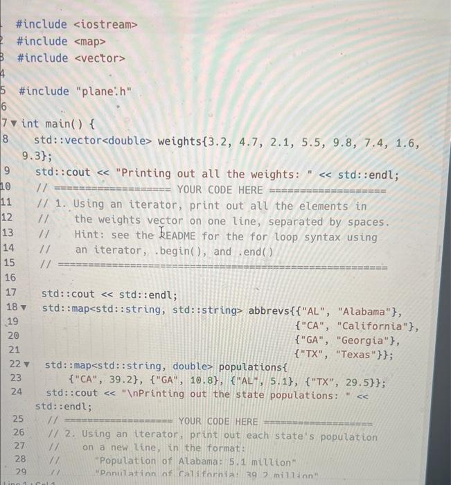Solved \# include \#include \#include \#include "plane: h | Chegg.com