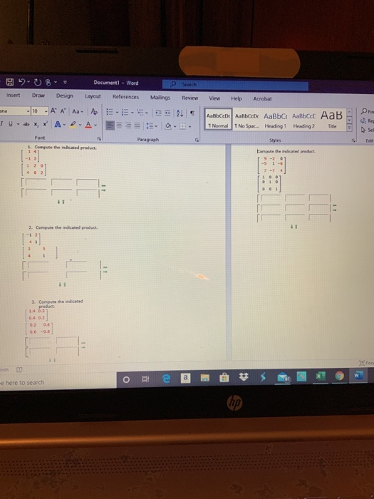 Solved Mailings @ "-0 8 - Documenti Word insert Draw Design | Chegg.com