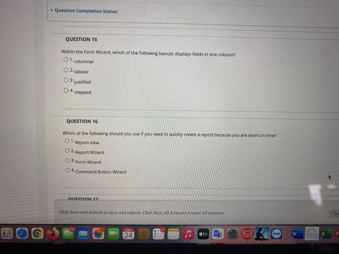 Solved Question Completion Status: QUESTION 15 Within the | Chegg.com