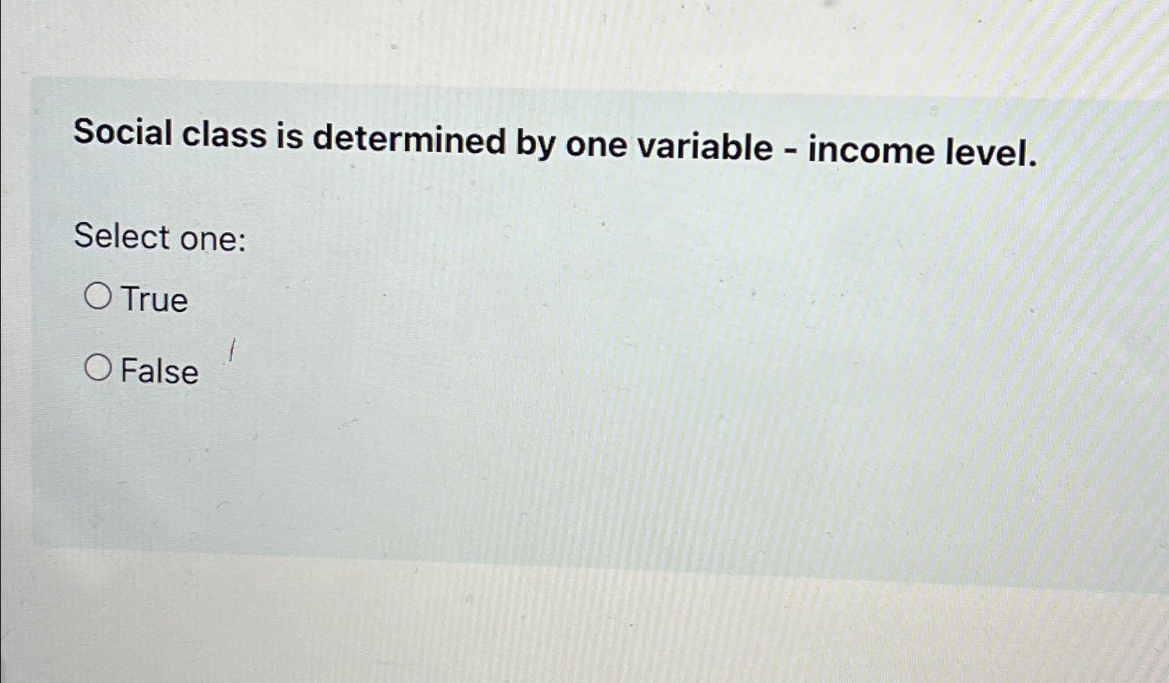 Solved Social class is determined by one variable - ﻿income | Chegg.com