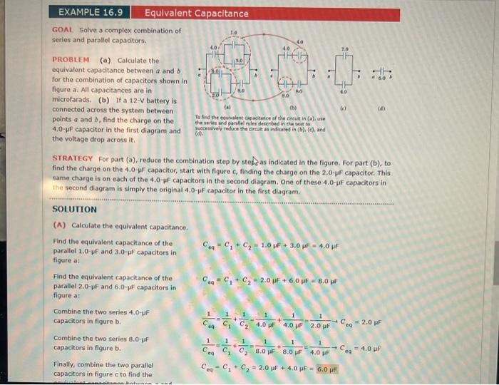 Solved PROBLEM (a) Calculate the equivalent capacitance | Chegg.com