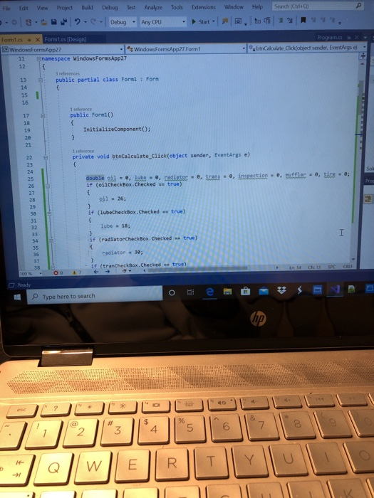 Solved my program is not running correctly, it wont | Chegg.com