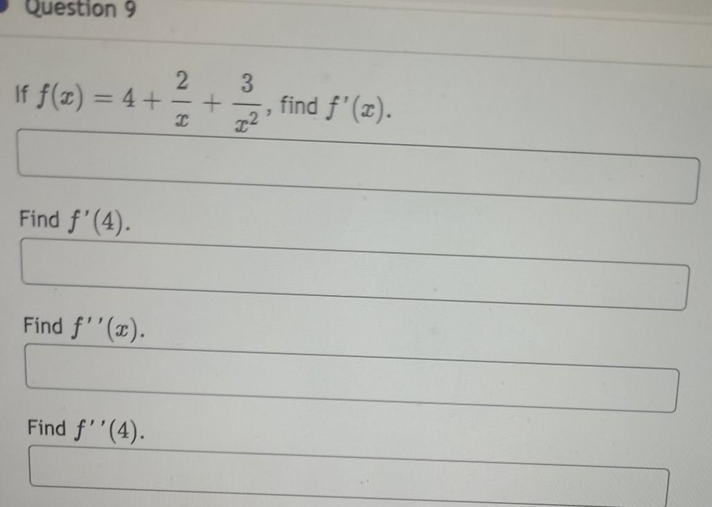 Solved Question 8 Let f(x) = x4 + 4x3 + 8x2 + 3x. Then f'(x) | Chegg.com