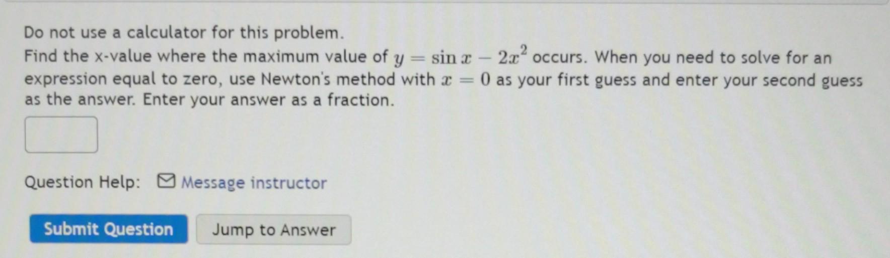 Solved Do not use a calculator for this problem. Find the | Chegg.com