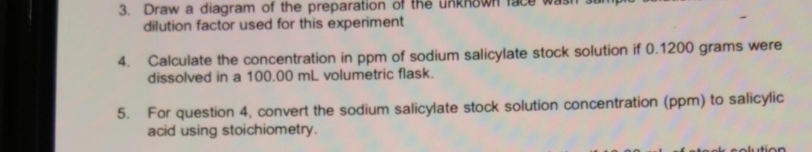 Solved 4. Calculate the concentration in ppm of sodium | Chegg.com