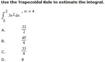 Solved Use the Trapezoidal Rule to estimate the integral. , | Chegg.com