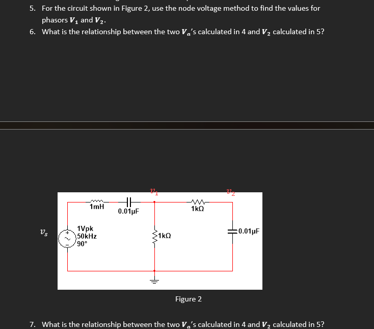 Solved For the circuit shown in Figure 2, ﻿use the node | Chegg.com