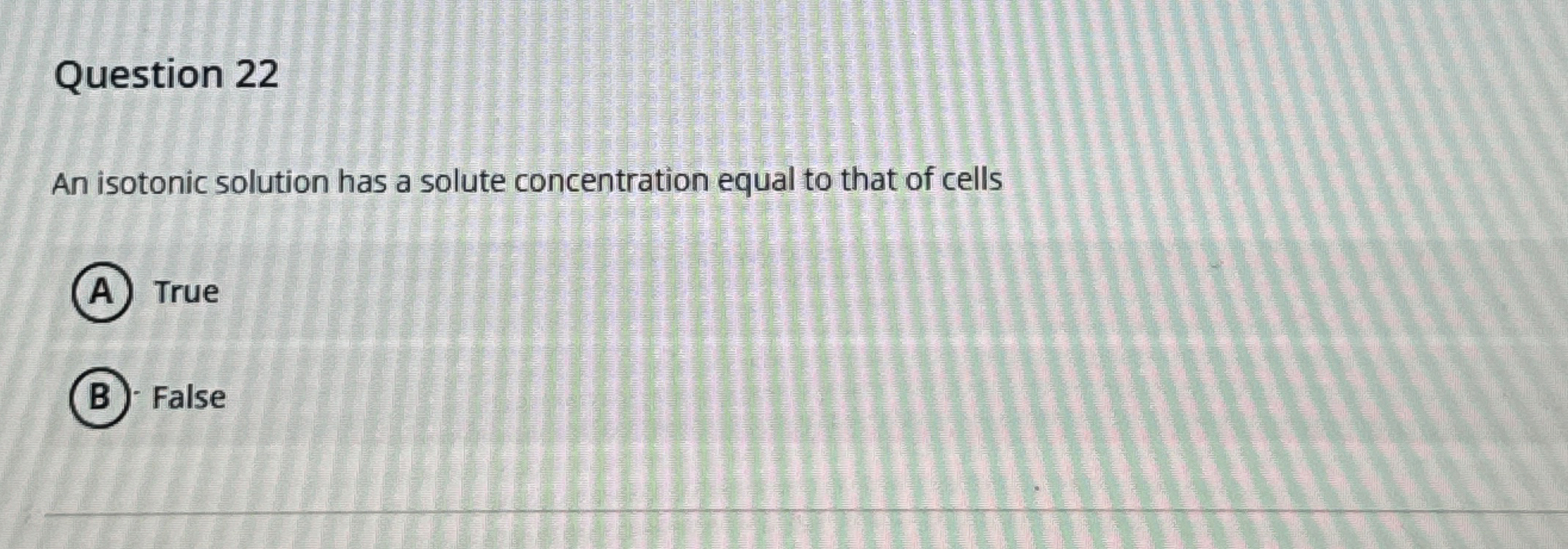 Solved Question 22An isotonic solution has a solute | Chegg.com