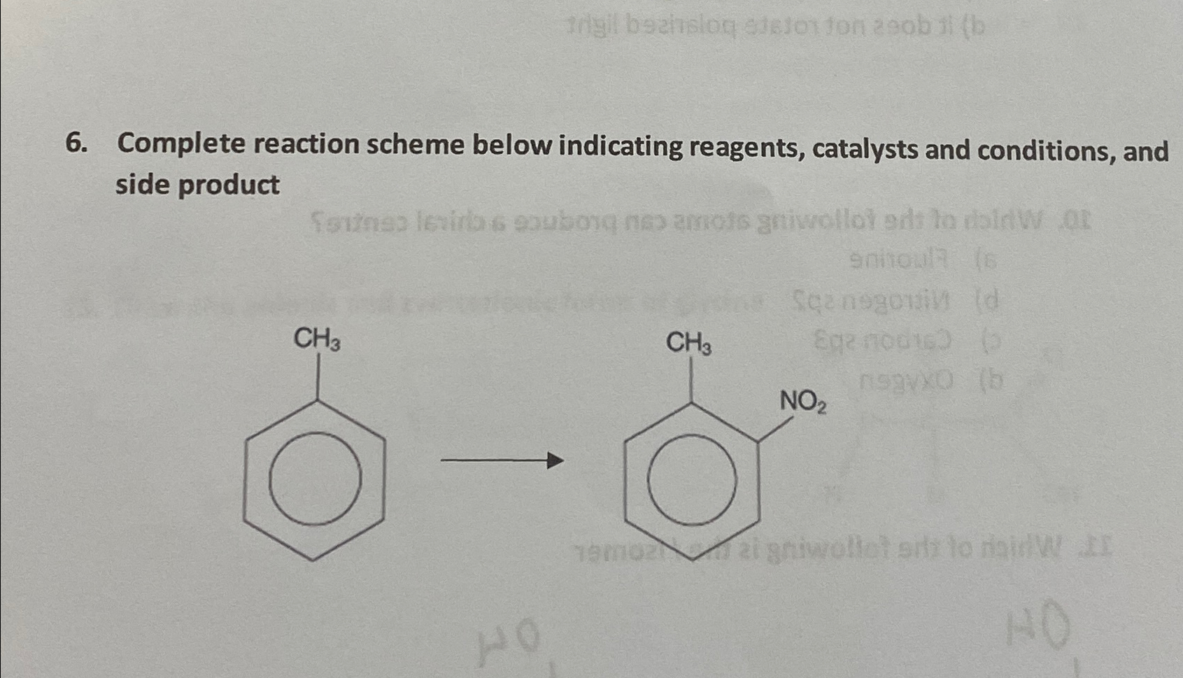 Solved Complete reaction scheme below indicating reagents, | Chegg.com