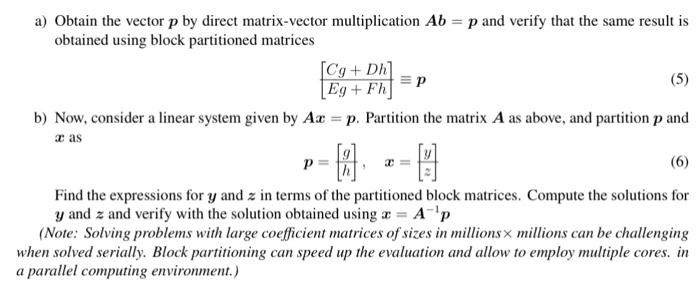 Solved Let A be a 6×6 matrix and b be a 6×1 vector. | Chegg.com