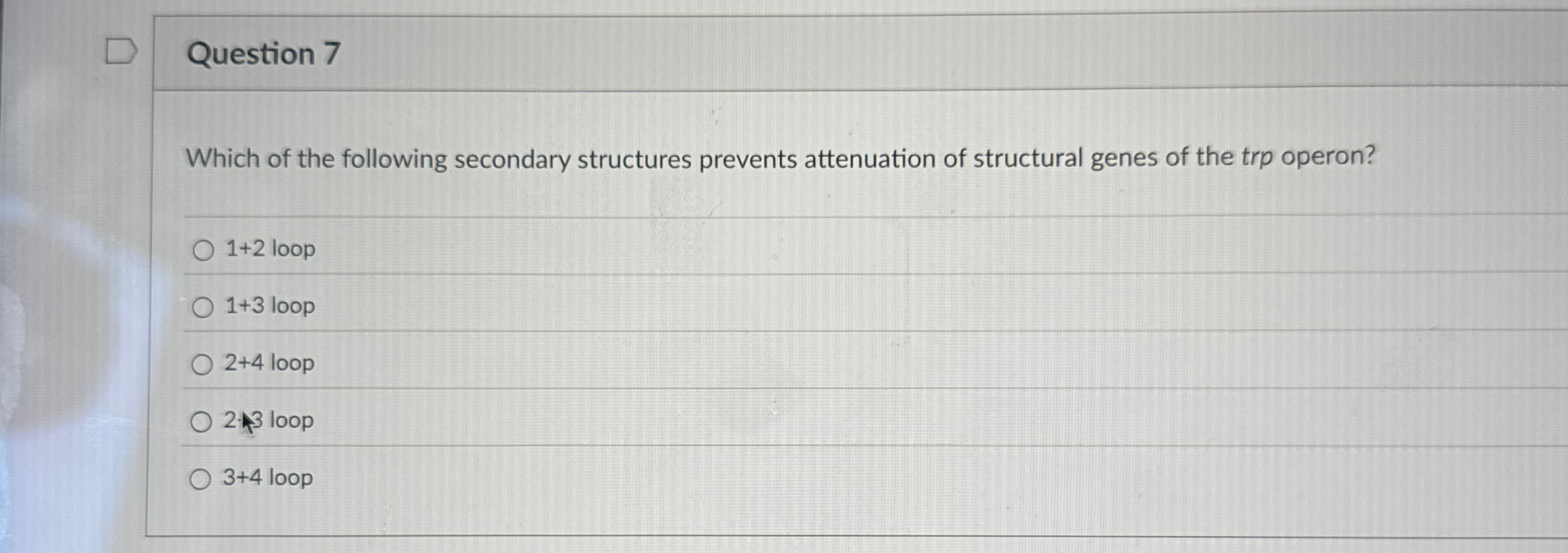 Solved Question 7Which of the following secondary structures | Chegg.com