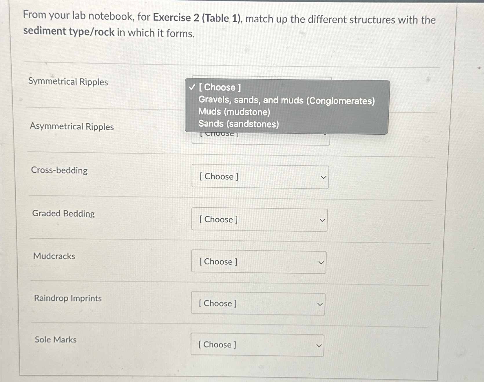 Solved From your lab notebook, for Exercise 2 (Table 1), | Chegg.com