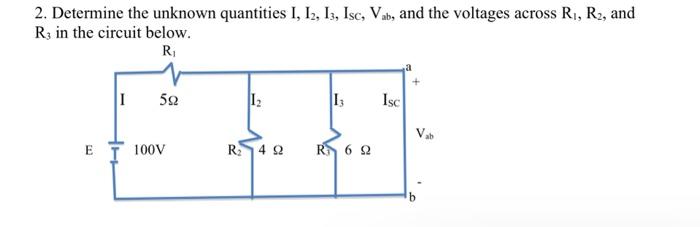 Solved 2. Determine the unknown quantities | Chegg.com