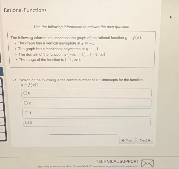 Solved Rational Functions Use the following information to | Chegg.com