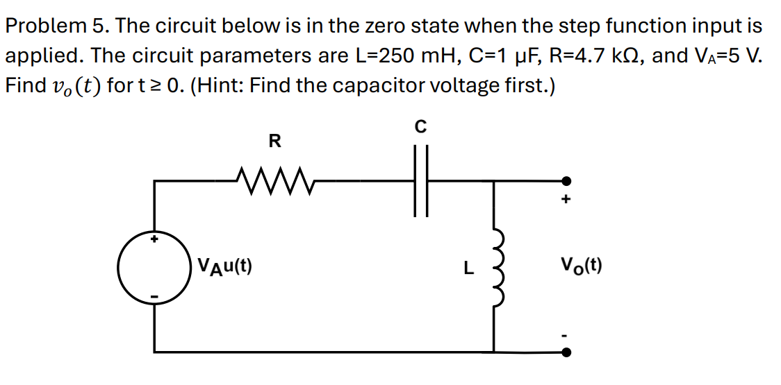 Solved Problem 5. ﻿The circuit below is in ﻿the zero state | Chegg.com
