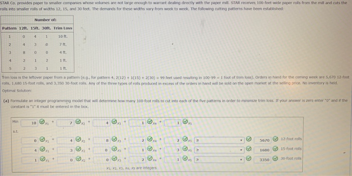 Solved STAR Co. provides paper to smaller companies whose | Chegg.com