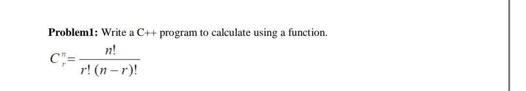 Solved Probleml Write A C Program To Calculate Using A 5197