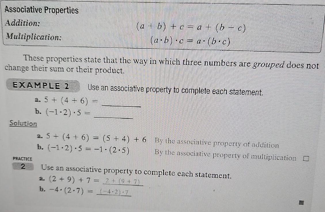 Solved Associative | Chegg.com