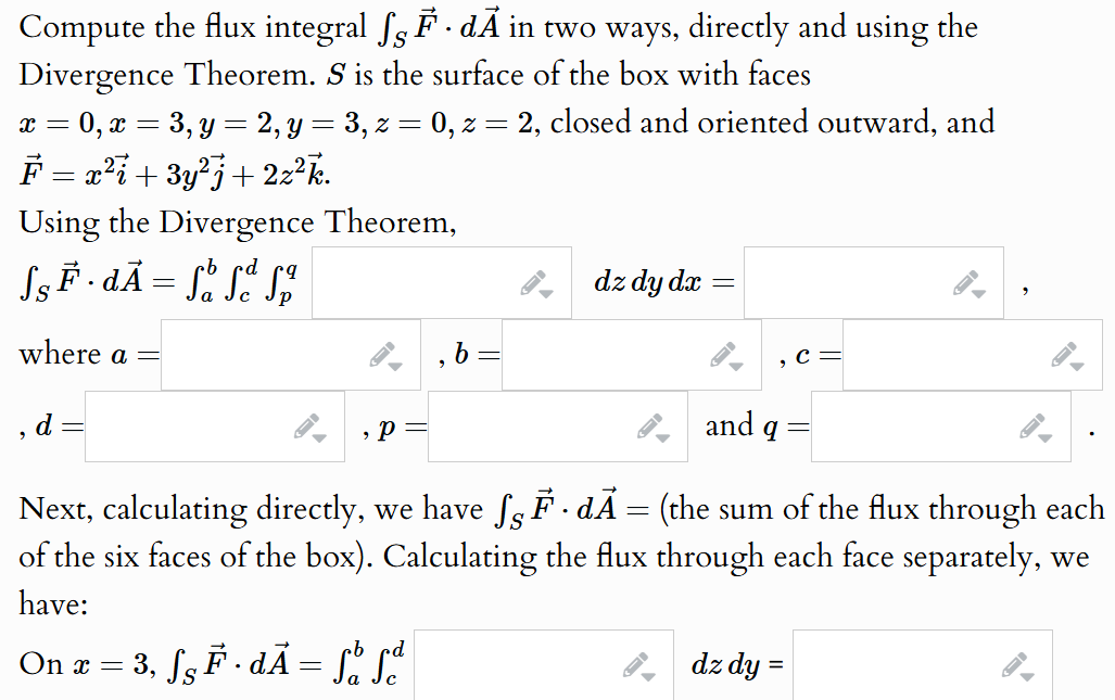 Solved Compute the flux integral ∫S﻿vec(F)*dvec(A) in ﻿two | Chegg.com