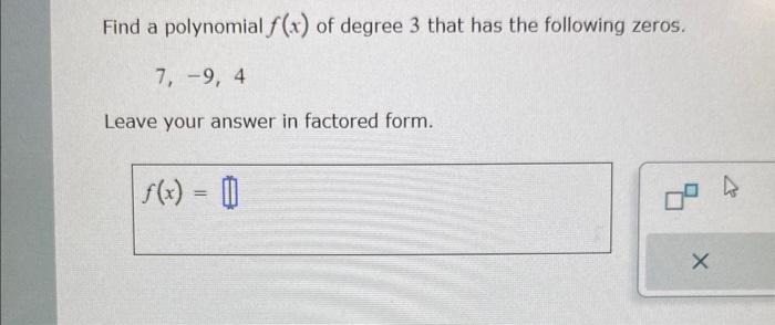 Solved Find all real zeros of the function. | Chegg.com