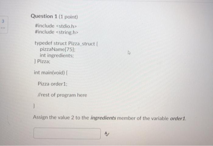 Solved 3 Question 1 (1 point) #include #include typedef | Chegg.com Solved 3 Question 1 (1 point) #include #include typedef | Chegg.com