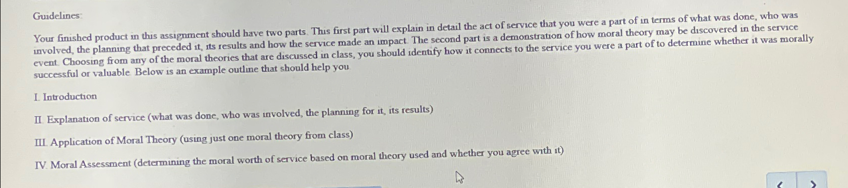 Solved Guidelines:Your finished product in this assignment | Chegg.com